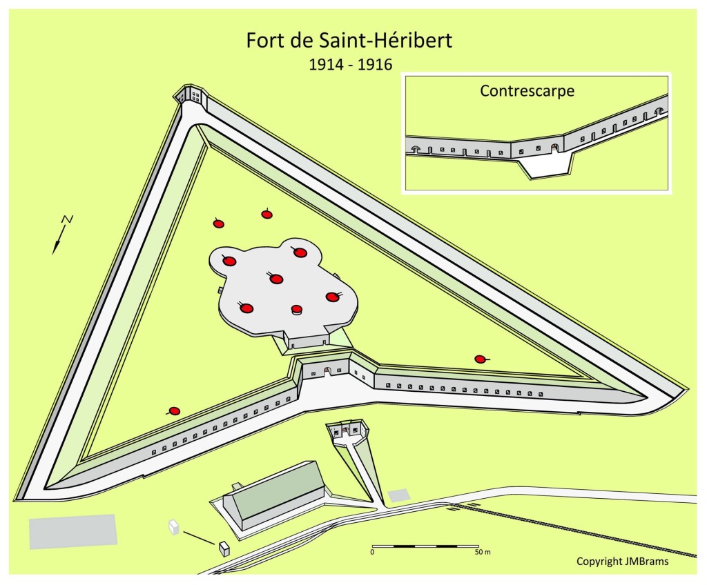 Plan du Fort - Fort de Saint Héribert